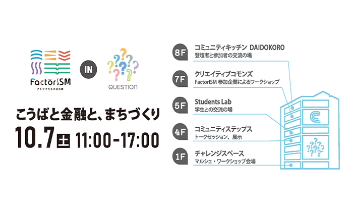 FactorISM in QUESTION『こうばと金融と、まちづくり』 | QUESTION